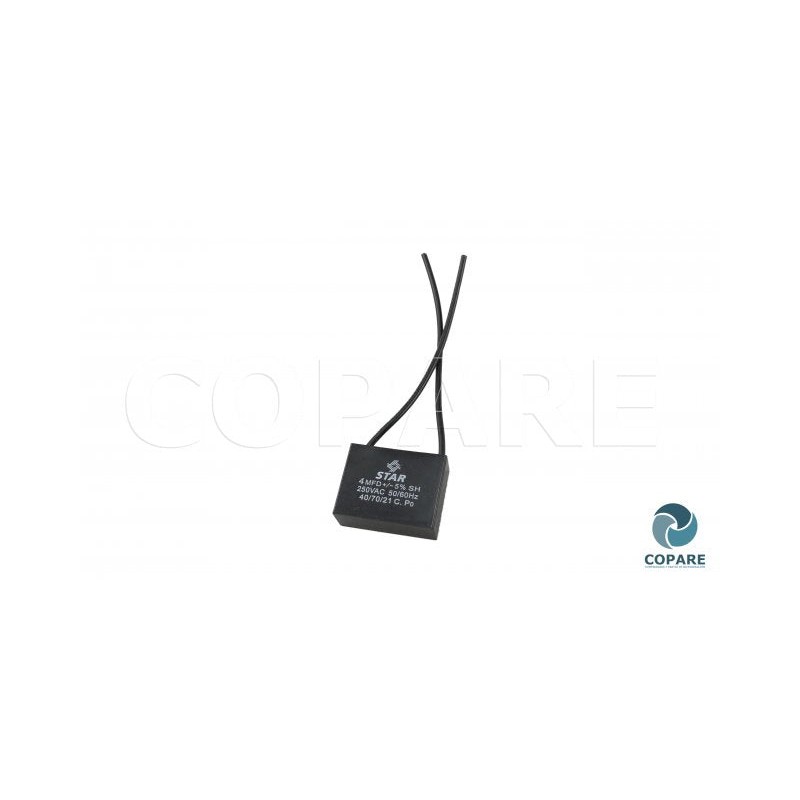 CAPACITOR 4 MFD 250 V. VENT. RVAC000003692 – Copare Comercializadora